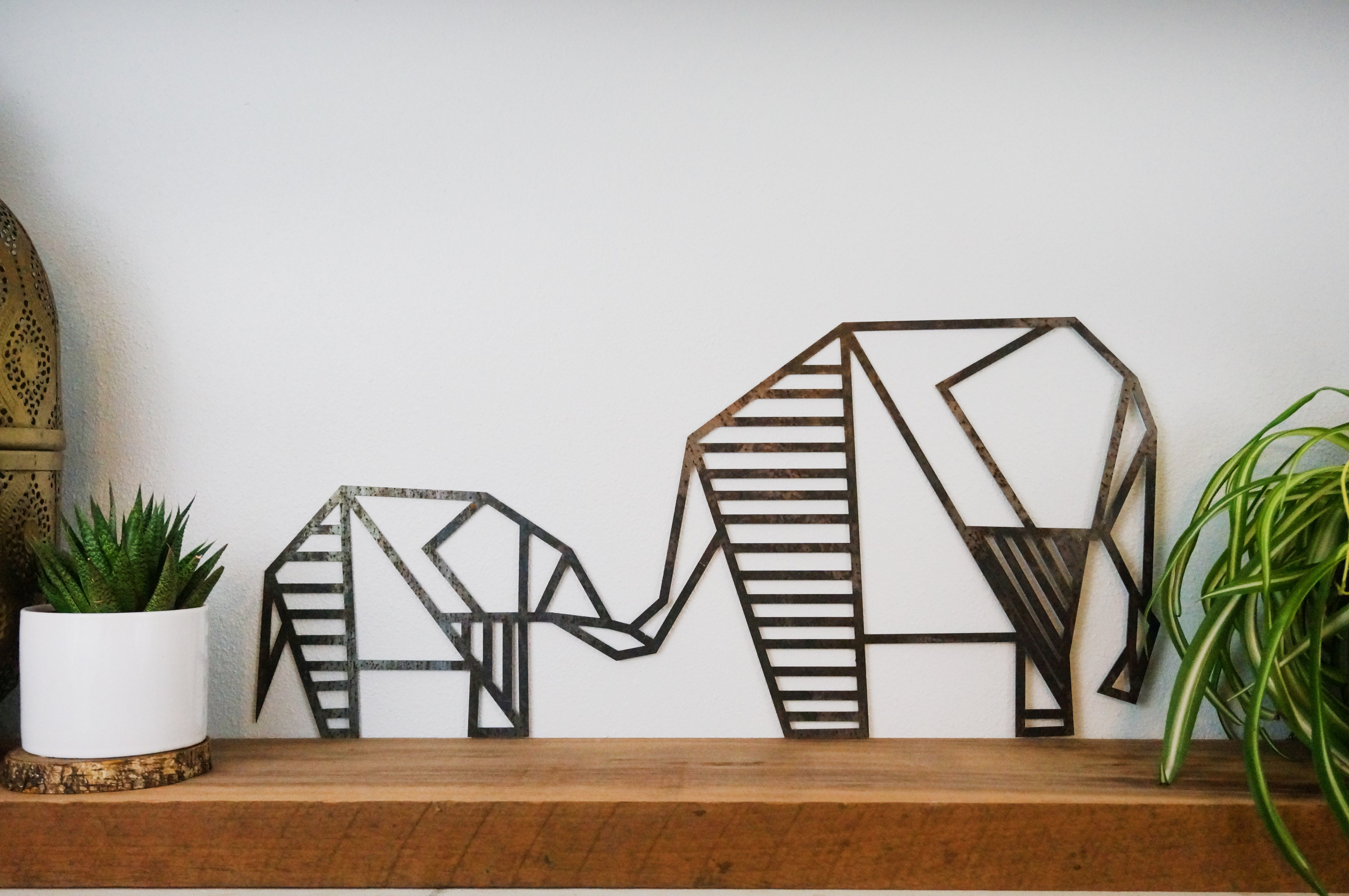 Geometric Elephants | Alpinemetaldesign