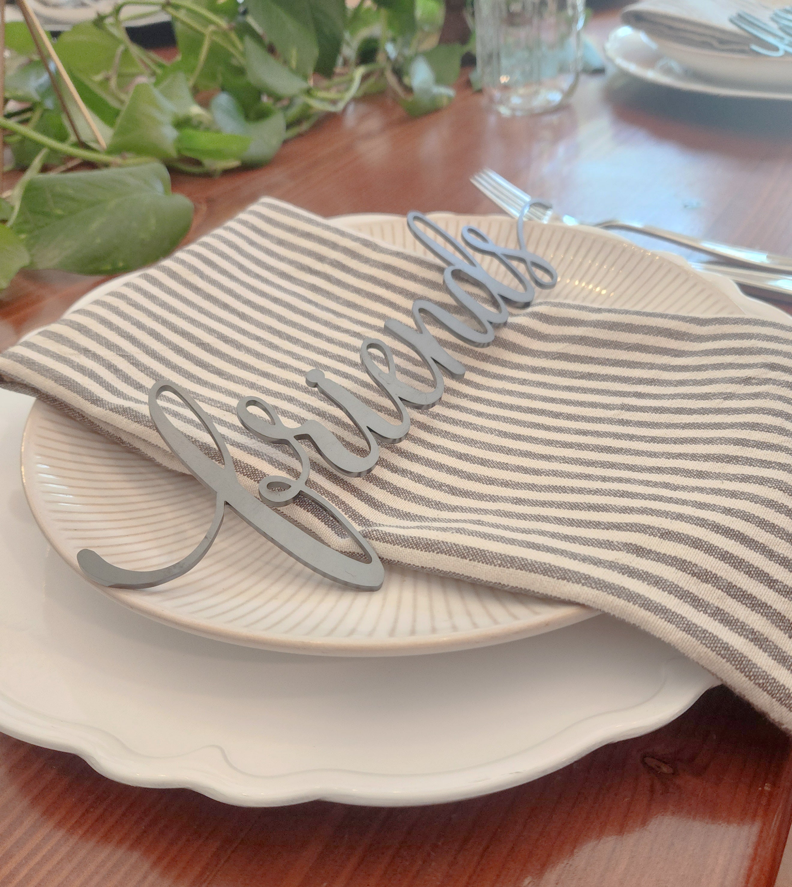Table Décor - Plate Ornaments | Alpine Metal Design